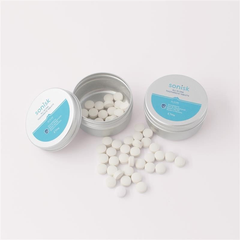 Sonisk All In One Travel Toothpaste Tablets | sonisk